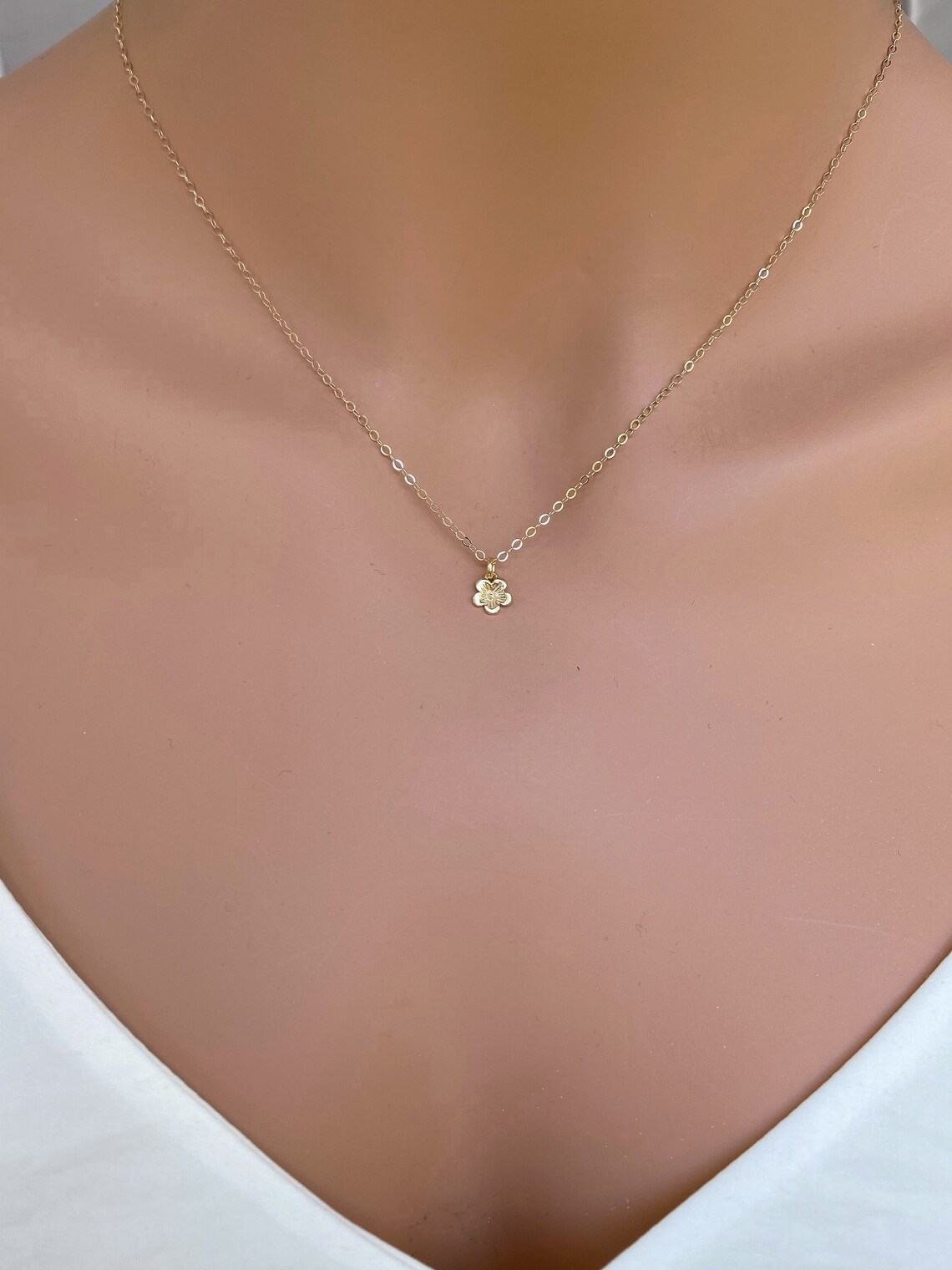 Summer Necklace Summer Vacation Gifts Solid 14K Gold - Etsy