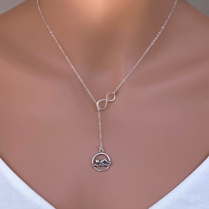 Swimmer Charm Necklace - Swimming Necklace in Sterling Silver ...