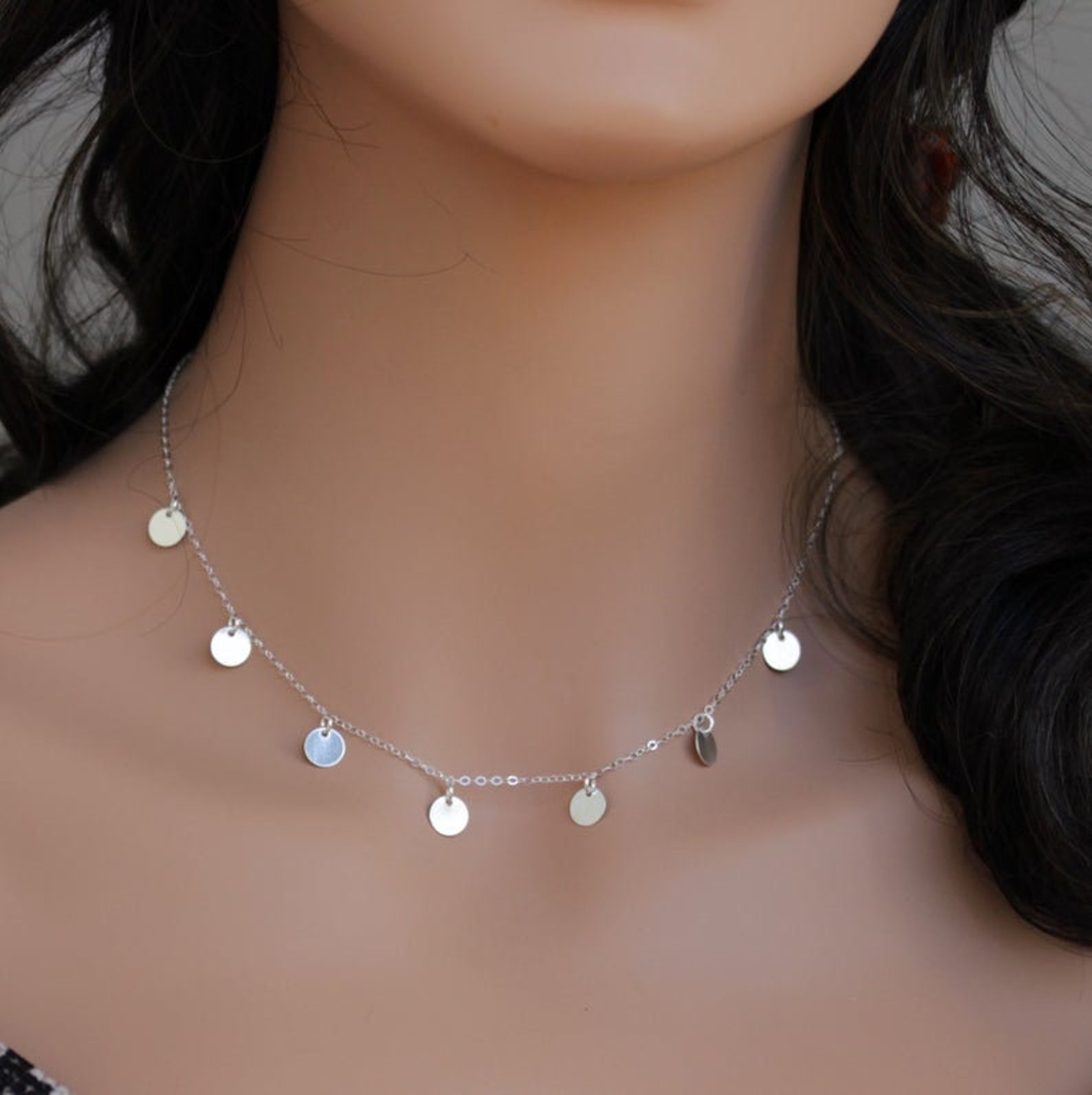 Layered Coin Necklace Set-coin Disc Necklace 14k Gold Fill - Etsy