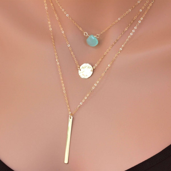 Multi Layer Necklace - Etsy