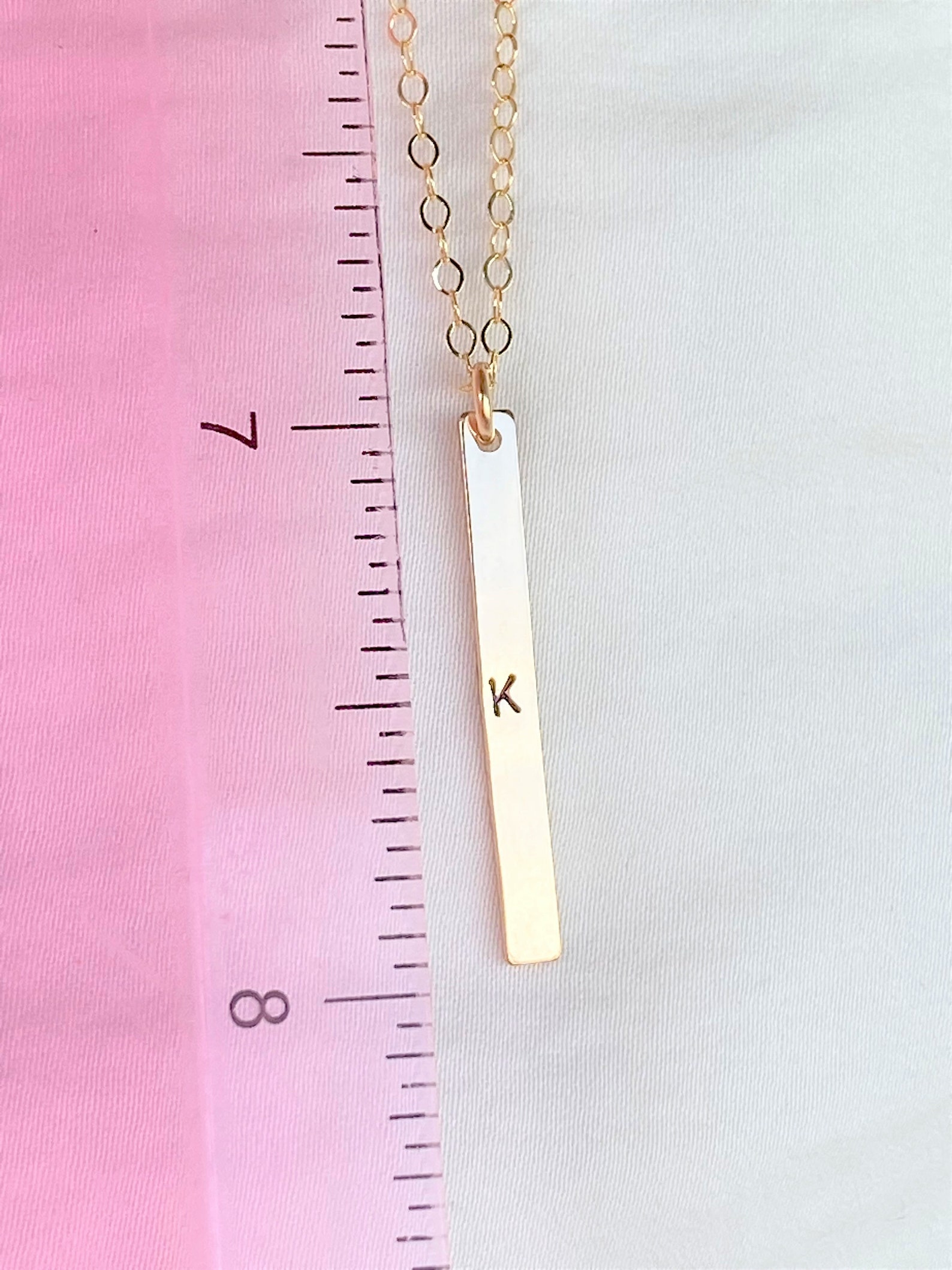 Gold Bar Necklace Bar Necklace Gold Personalized Gold Bar - Etsy