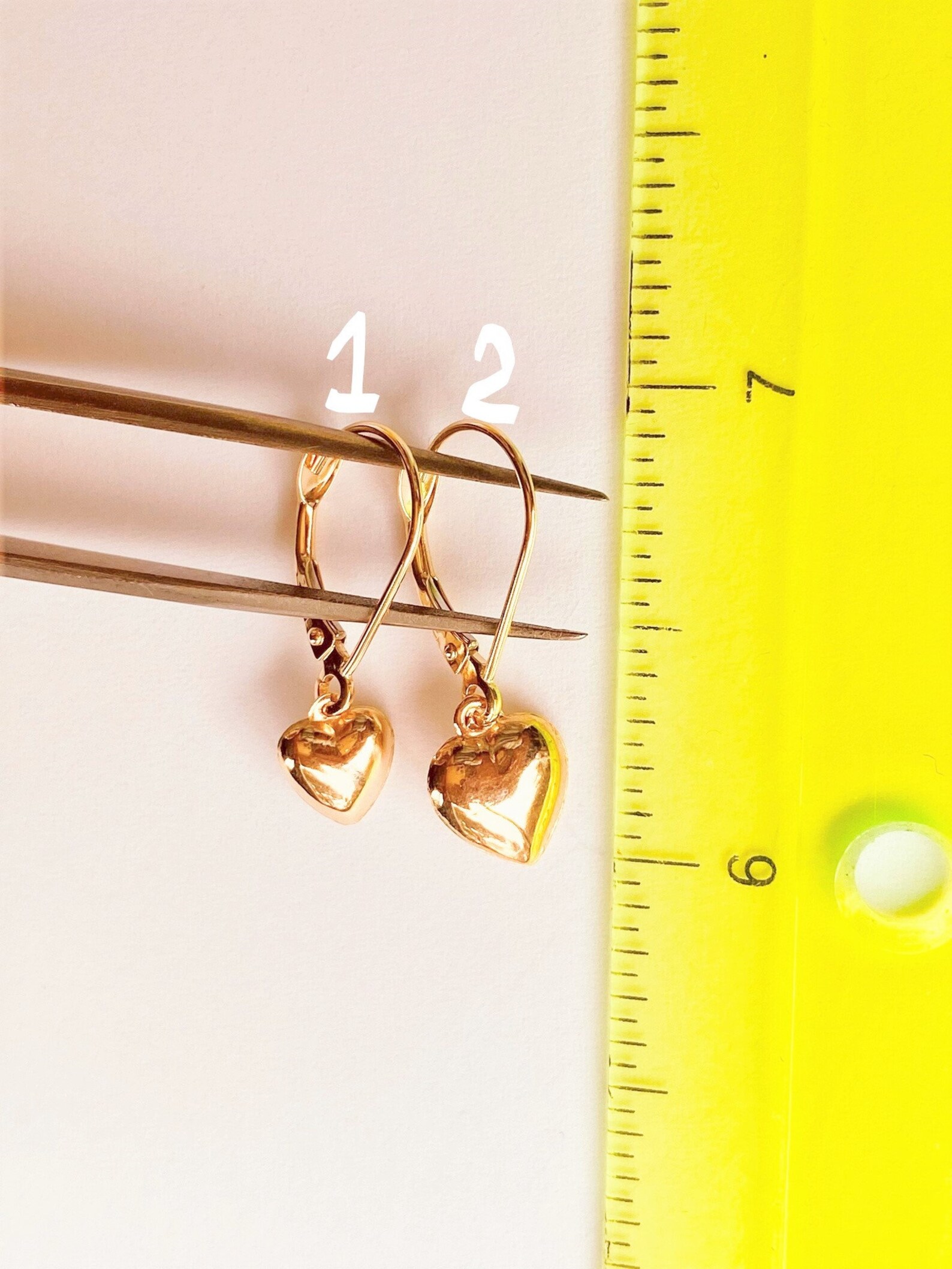 Small 14k Heart Lever Back Earrings 14k Gold Heart Earrings - Etsy