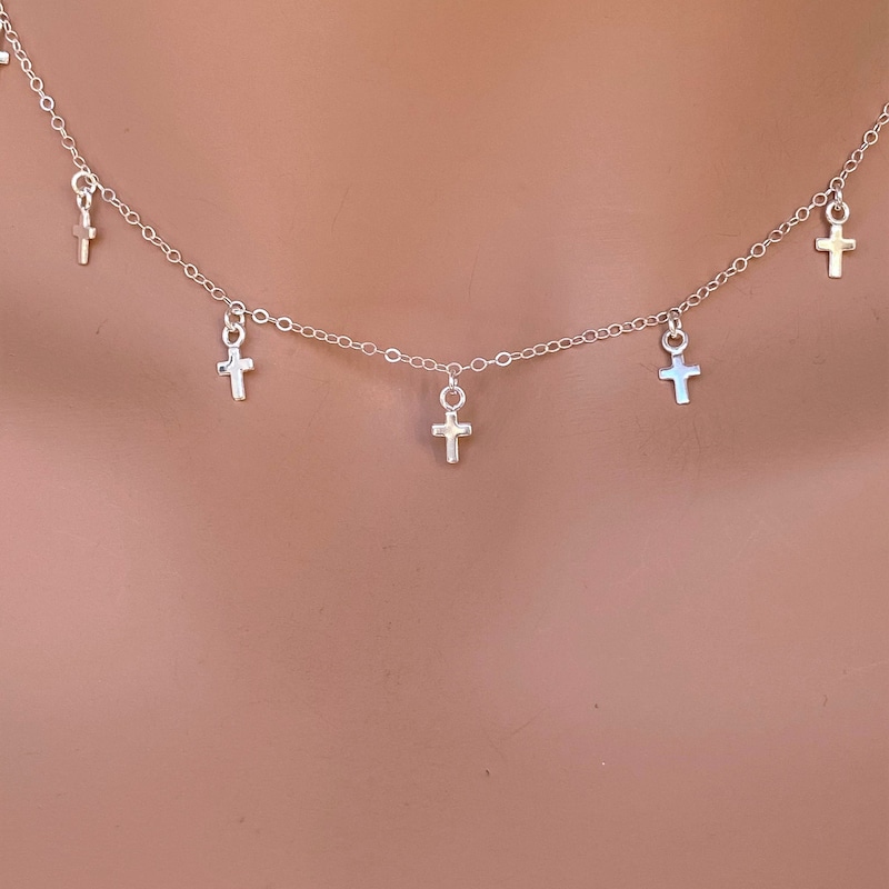 Cross Choker - Etsy