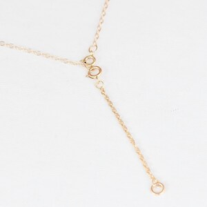 Adjustable Chain Extender, 2" 14k Solid Yellow Gold Rope Chain Extender ...