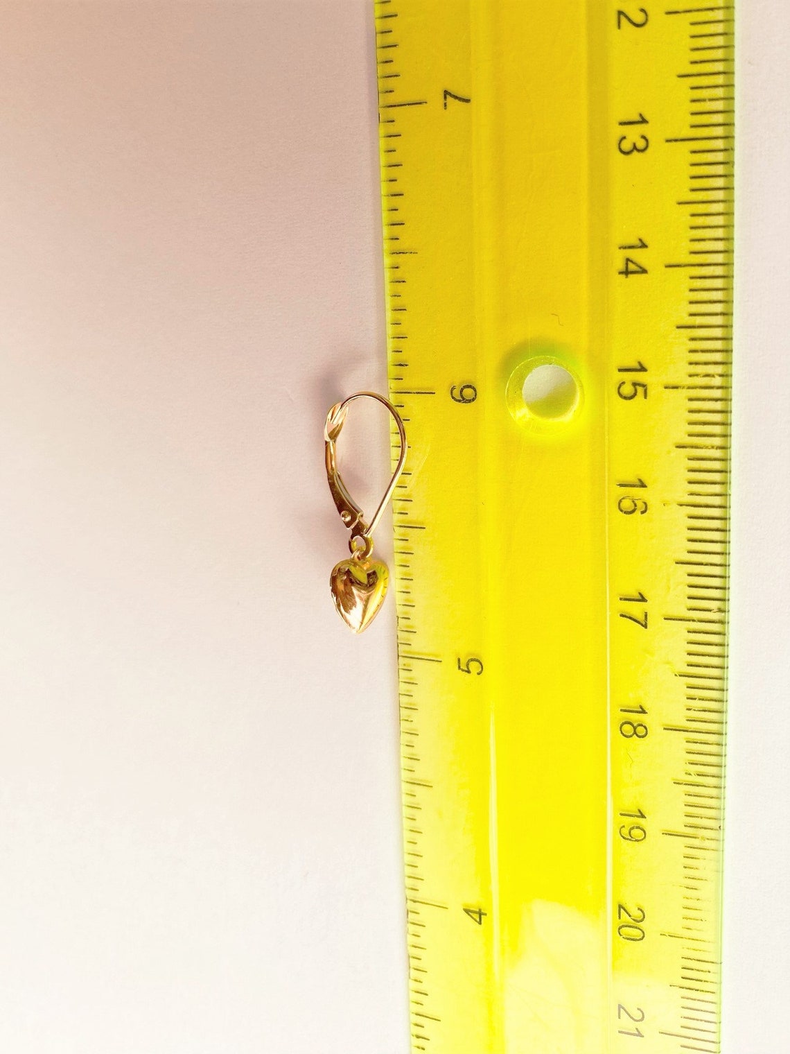 Small 14k Heart Lever Back Earrings 14k Gold Heart Earrings - Etsy