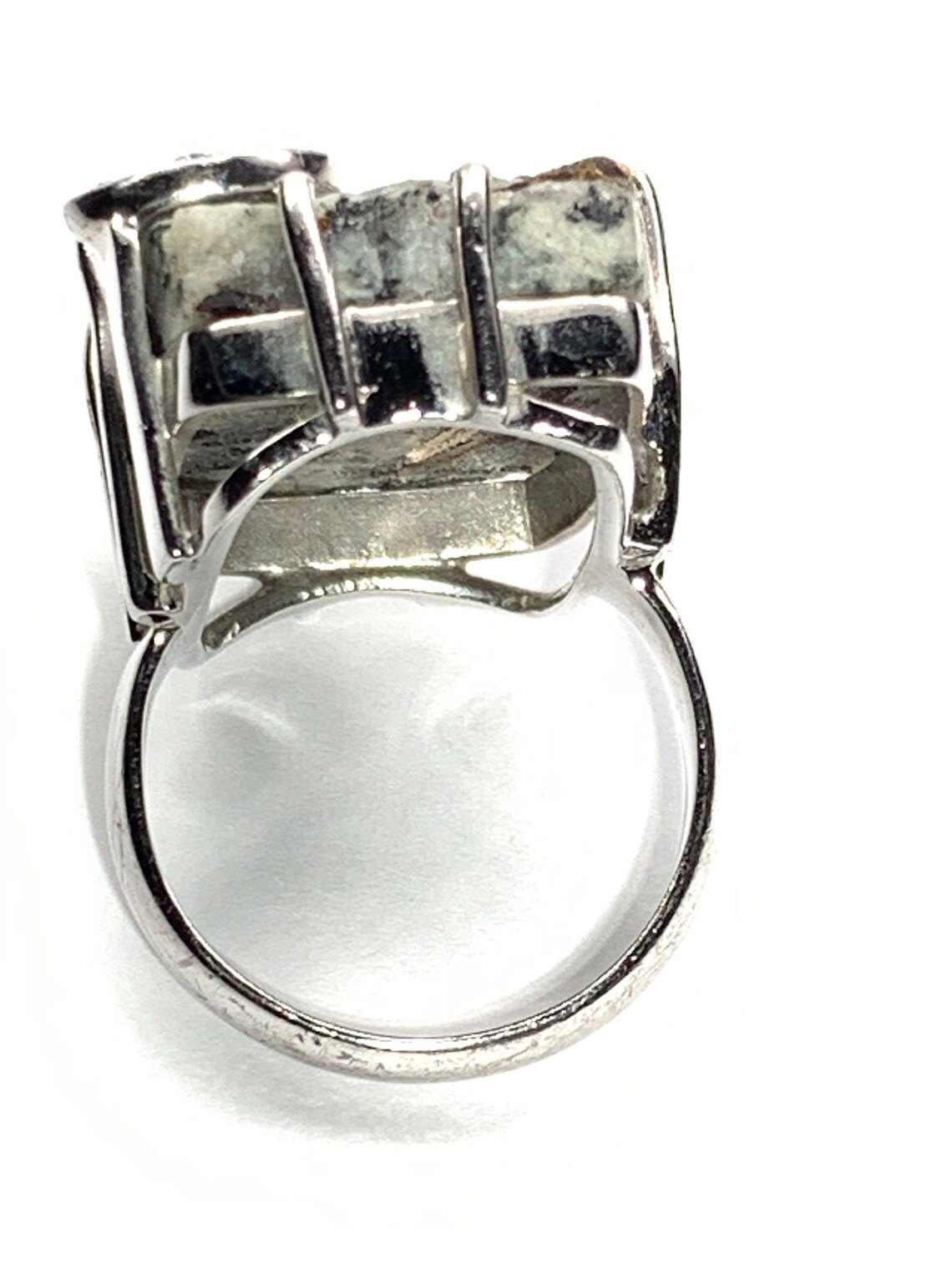 Astrophyllite Druzy Ring With Diamonds in Sterling Silver - Etsy Canada
