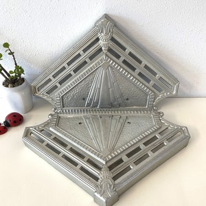 Rare Vintage Art Deco Fluorescent Light Fixture End Caps - Etsy