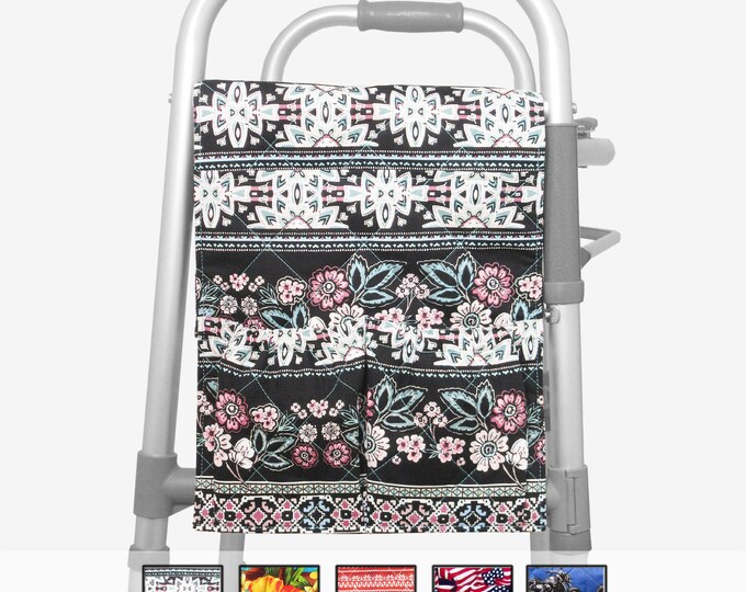 Novelty Quilted Walker Caddy for Walker, Wheelchair, Rollator, Power ...
