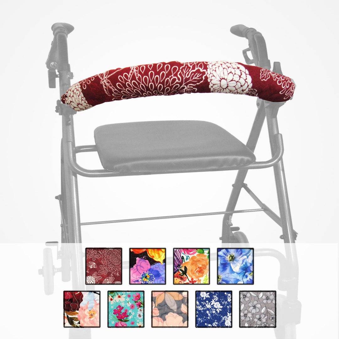 Quilted Rollator Bar Cover - Florals - Etsy
