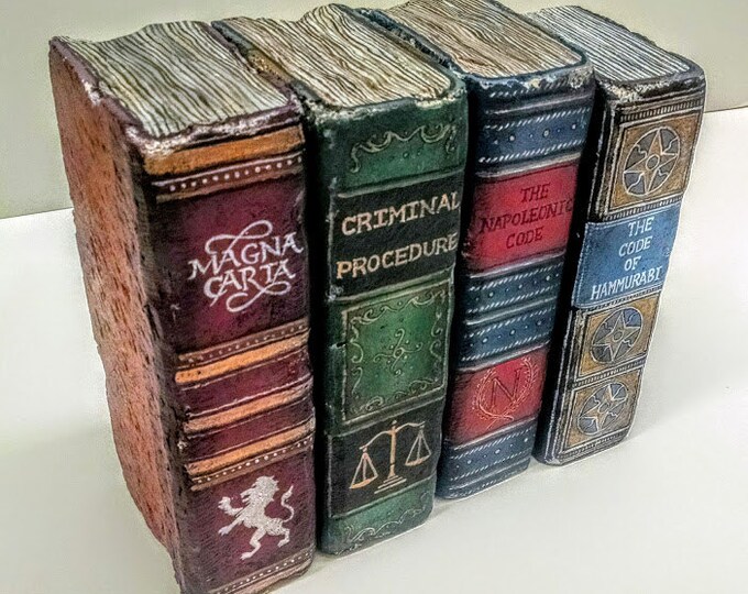 Book Bricks W/spine ART (examples of Custom Law Book Bricks) Please ...