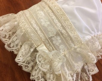 Baby Girl Fancy Frilly Lace Bonnet Frilly Panty Frilly - Etsy