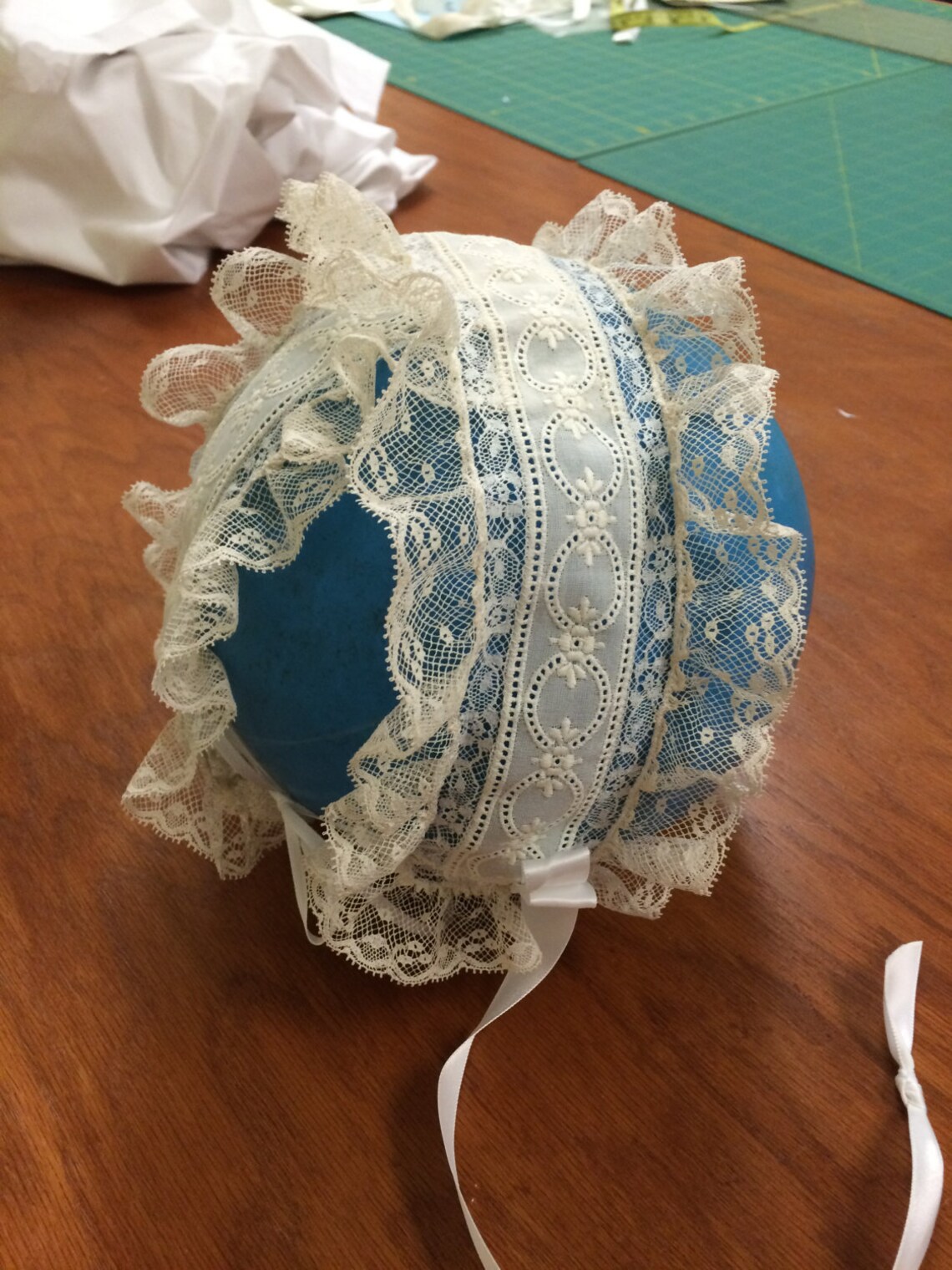 Swiss Embroidery T-lace Bonnet - Etsy