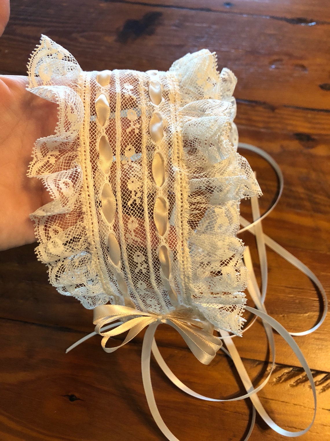 Heirloom T-lace Bonnet - Etsy