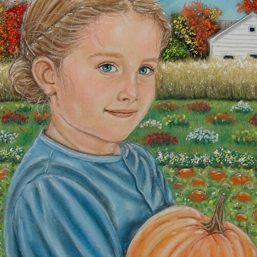 Amish Print of Pastel Painting taking A Break - Etsy