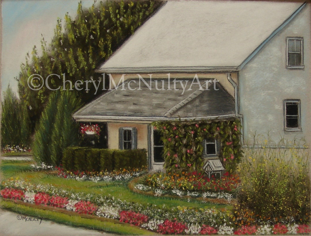 The Amish Garden 2 Print of Pastel Painting Landscape Art Amish Farm ...
