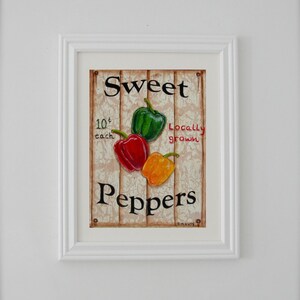 Vegetable Sign prints Set of 4 distressed or original Fresh Vegetable ...