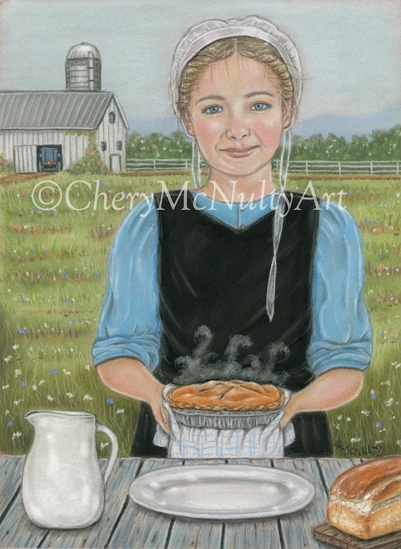 Amish Woman Cooking