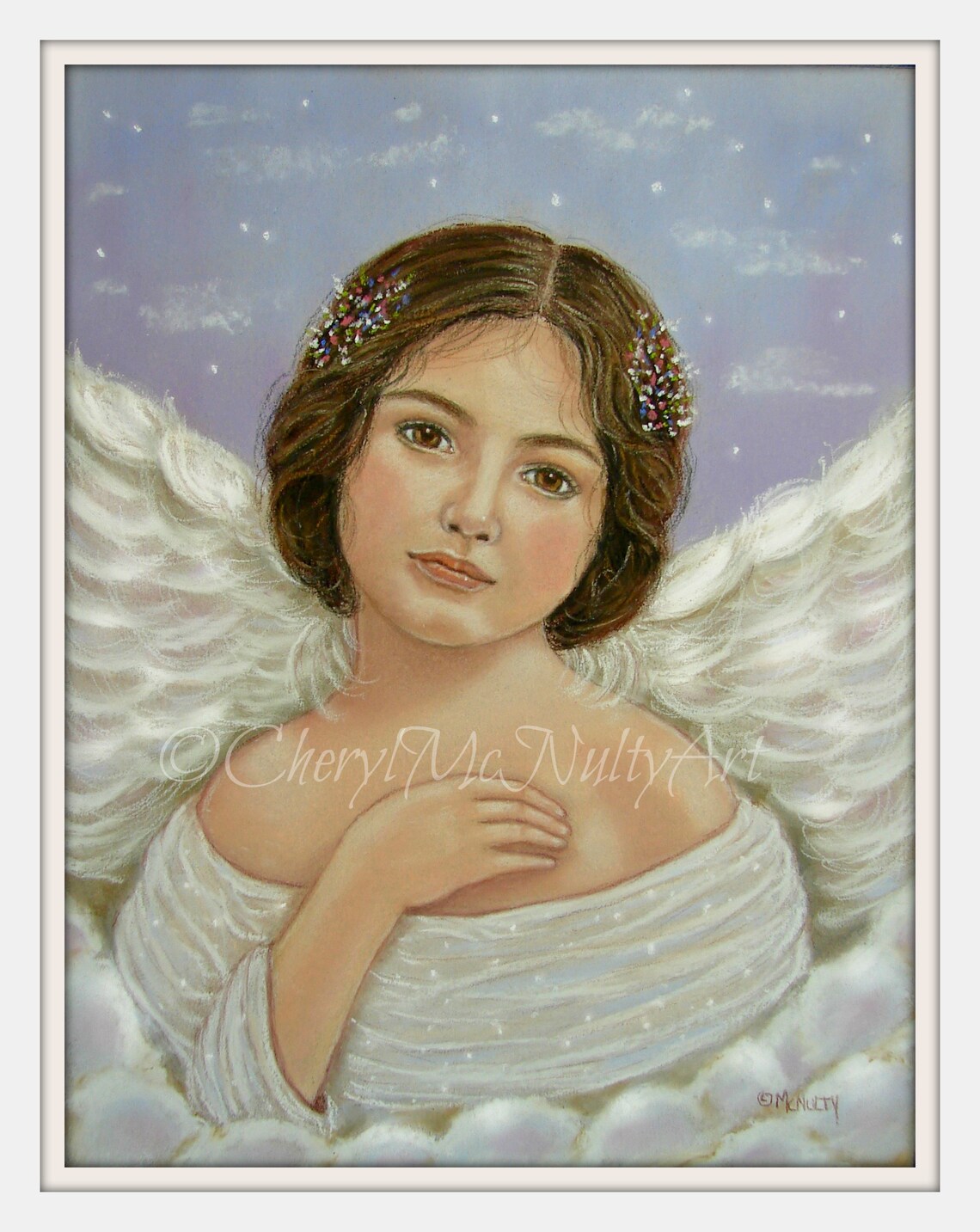 Beautiful Angel "hope" Print of Pastel Painting Loss Inspirational ...