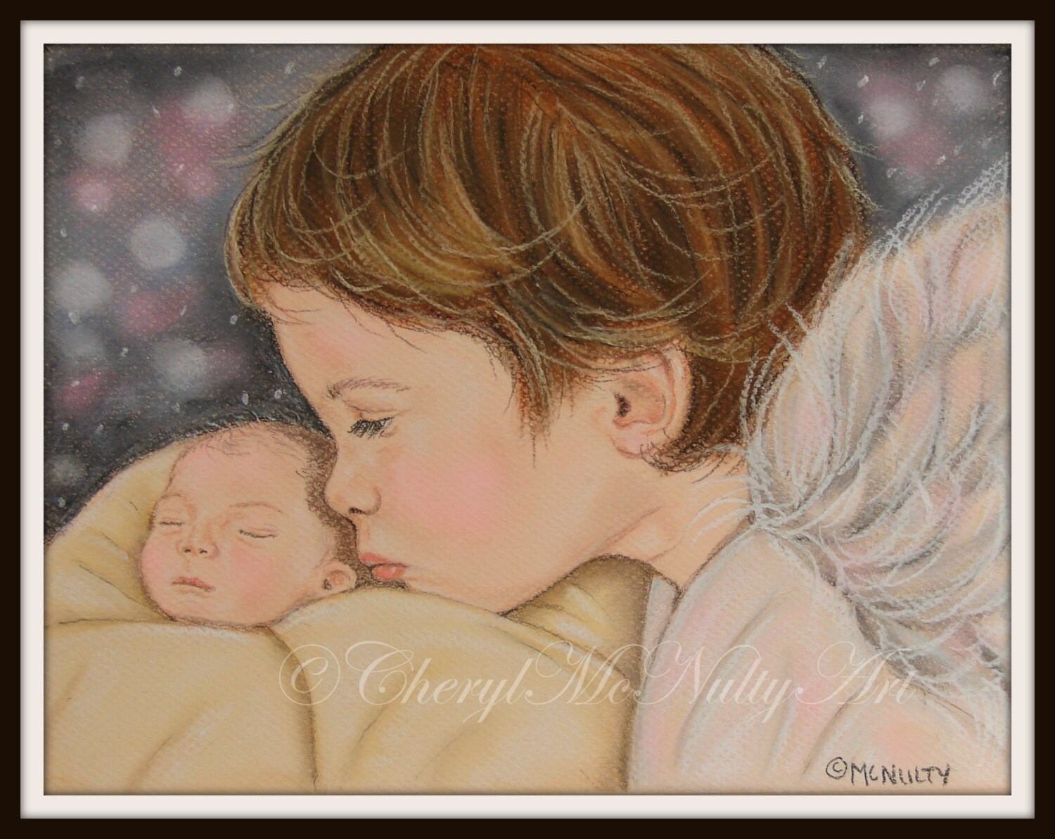 Spiritual Angel Print of Pastel Painting the Little Miracle - Etsy