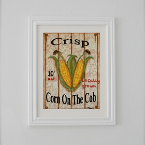 Vegetable Sign prints Set of 4 distressed or original Fresh Vegetable ...