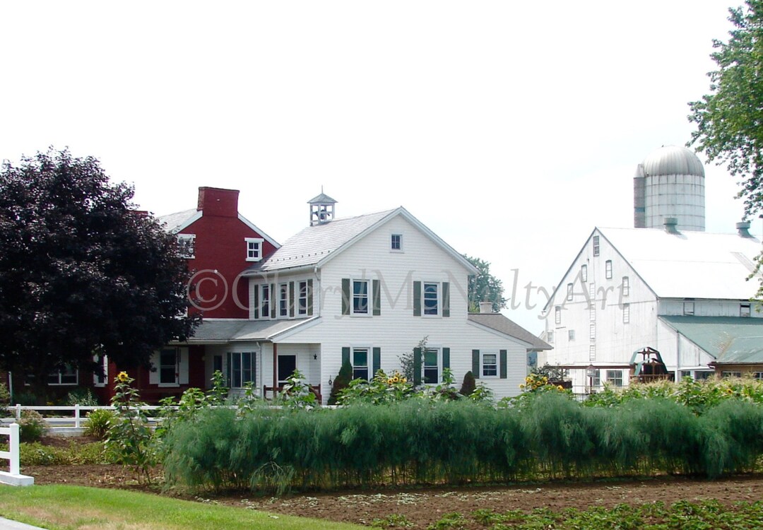 Amish Homestead Photographic Print of Amish Farmhouse Simple Living ...