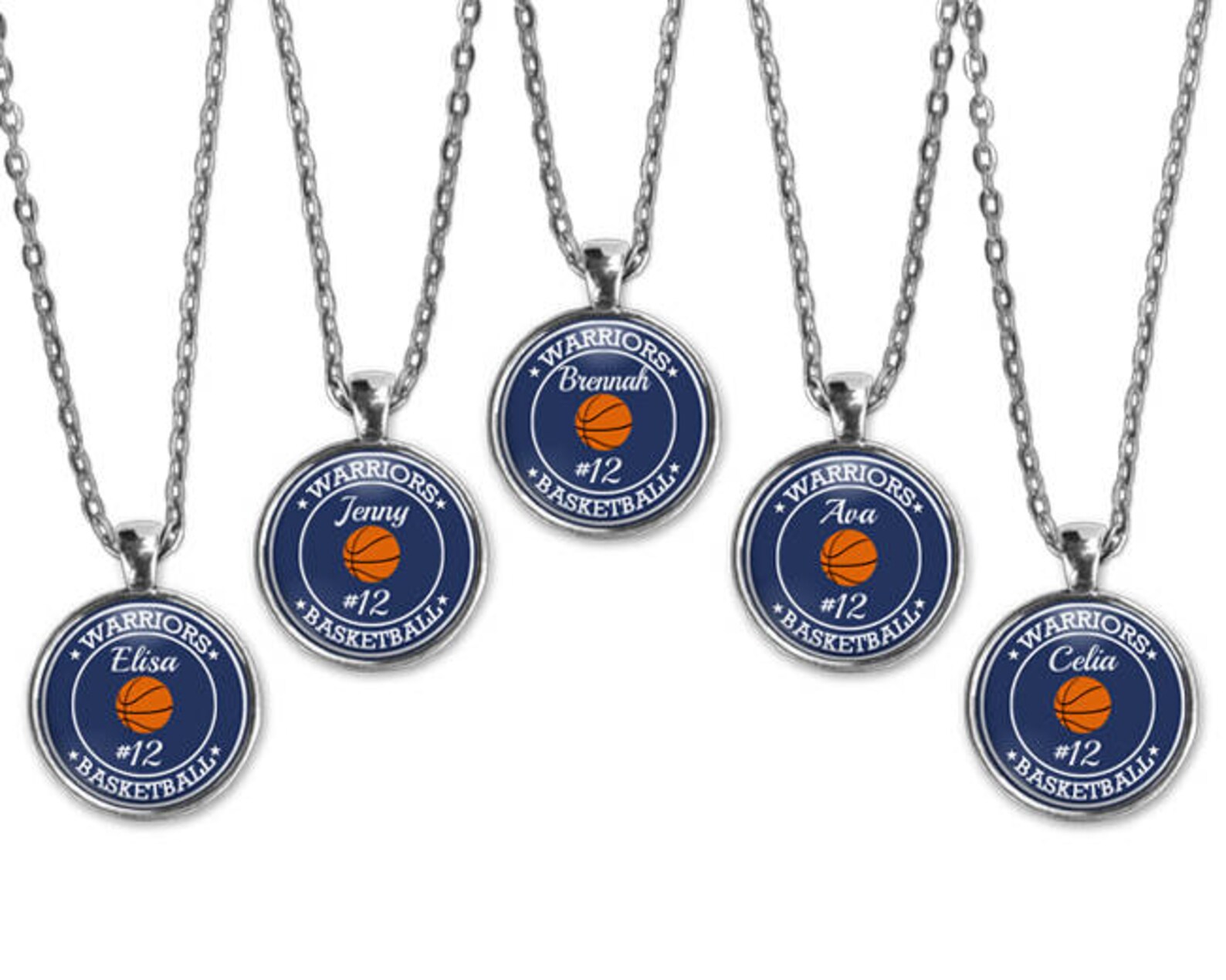 Basketball Team Necklace, Personalized Pendant Gift, Senior Banquet ...