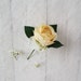 Yellow Rose Buttonholes Lemon Rose Buttonhole Best Man Flowers Groom ...