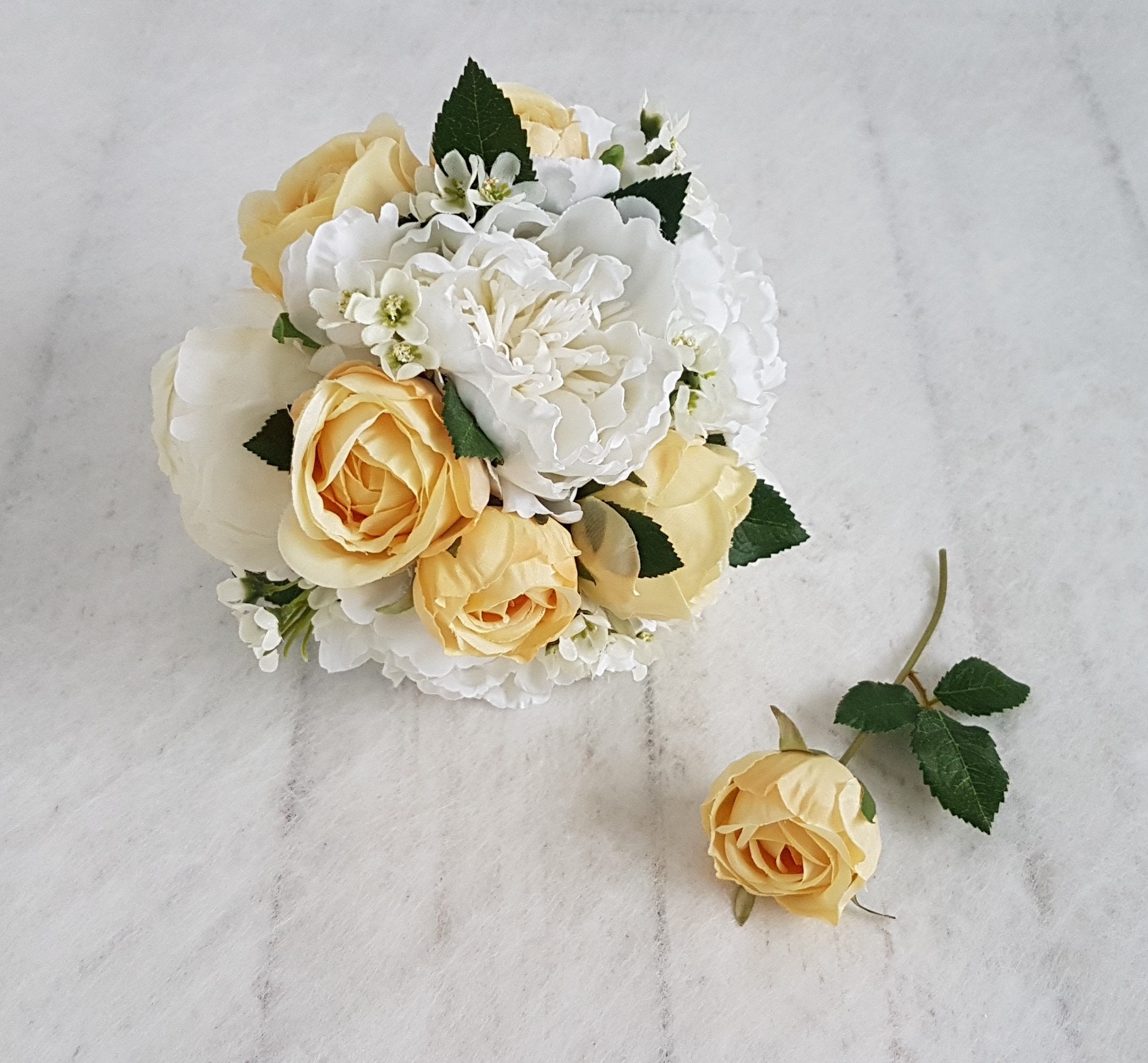 Yellow Rose Buttonholes Lemon Rose Boutonniere Wedding | Etsy UK