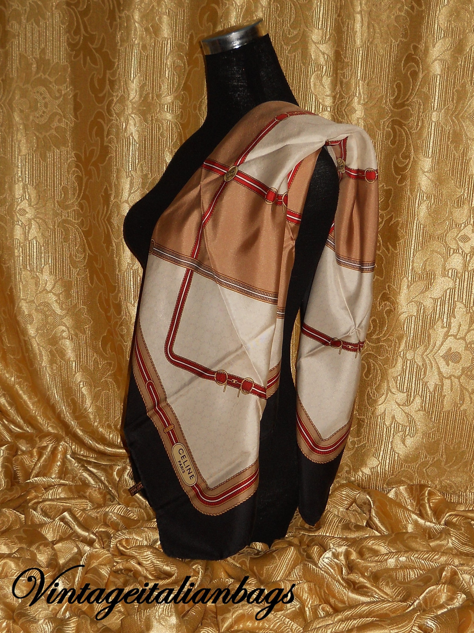 Genuine Vintage Céline Paris Scarf All Silk - Etsy