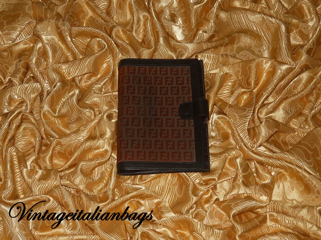 Genuine Vintage Fendi Diary Cover Fabric and Genuine Leather - Etsy