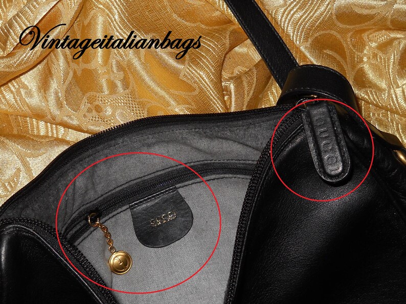 Genuine Vintage Gucci Bag Serial Code Genuine Leather - Etsy