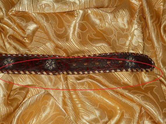 Genuine vintage El Charro belt - genuine leather - Gem