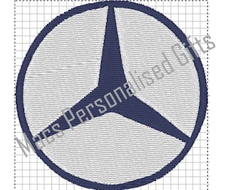 Mercedes Logo Embroidery | Etsy