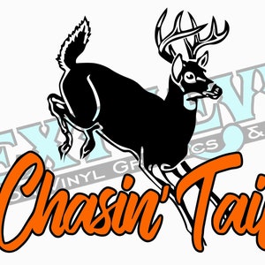 Chasin' Tail Buck Hunting Design SVG EPS JPG Art Download - Etsy