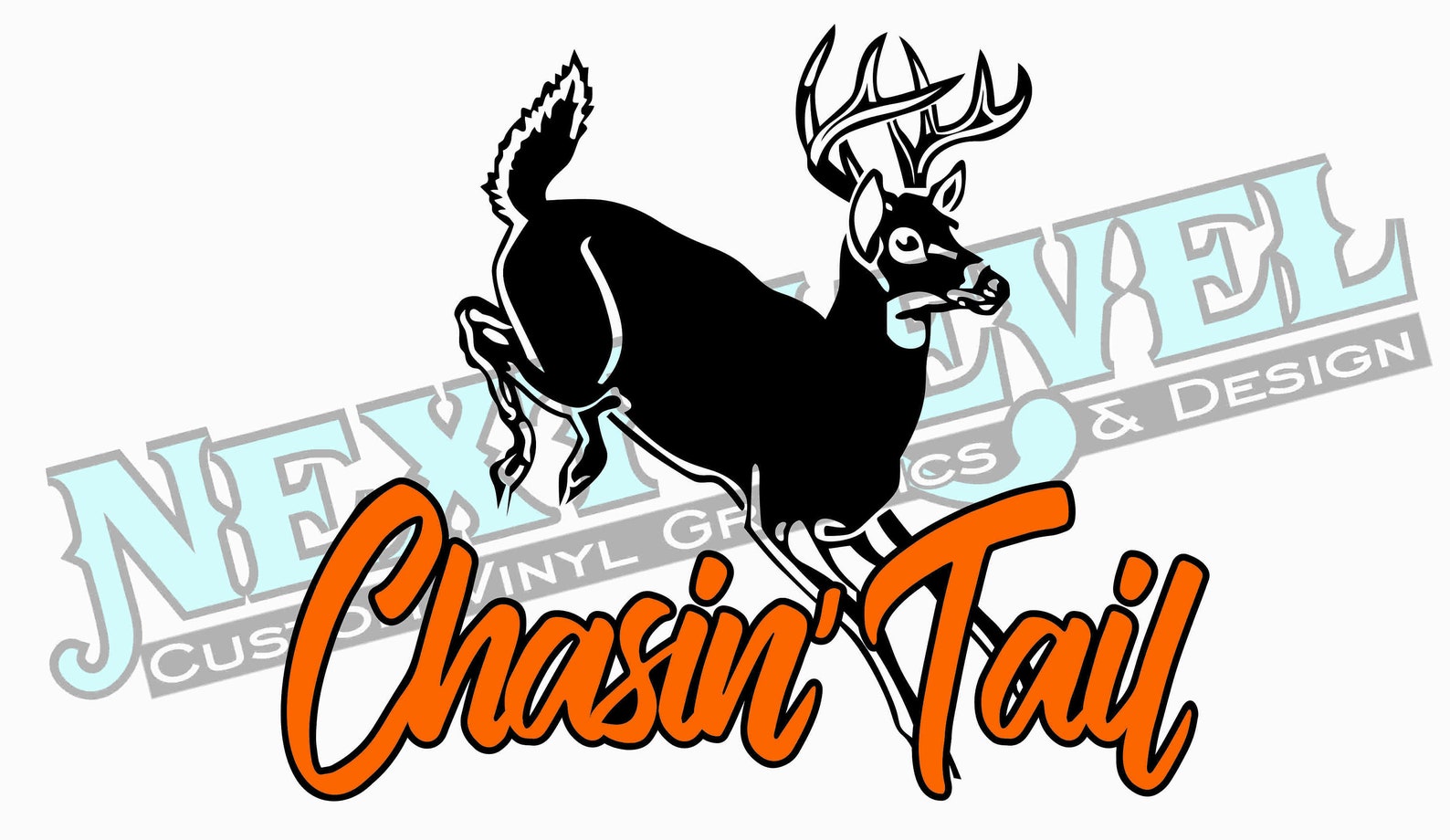 Chasin' Tail Buck Hunting Design SVG EPS JPG Art Download - Etsy