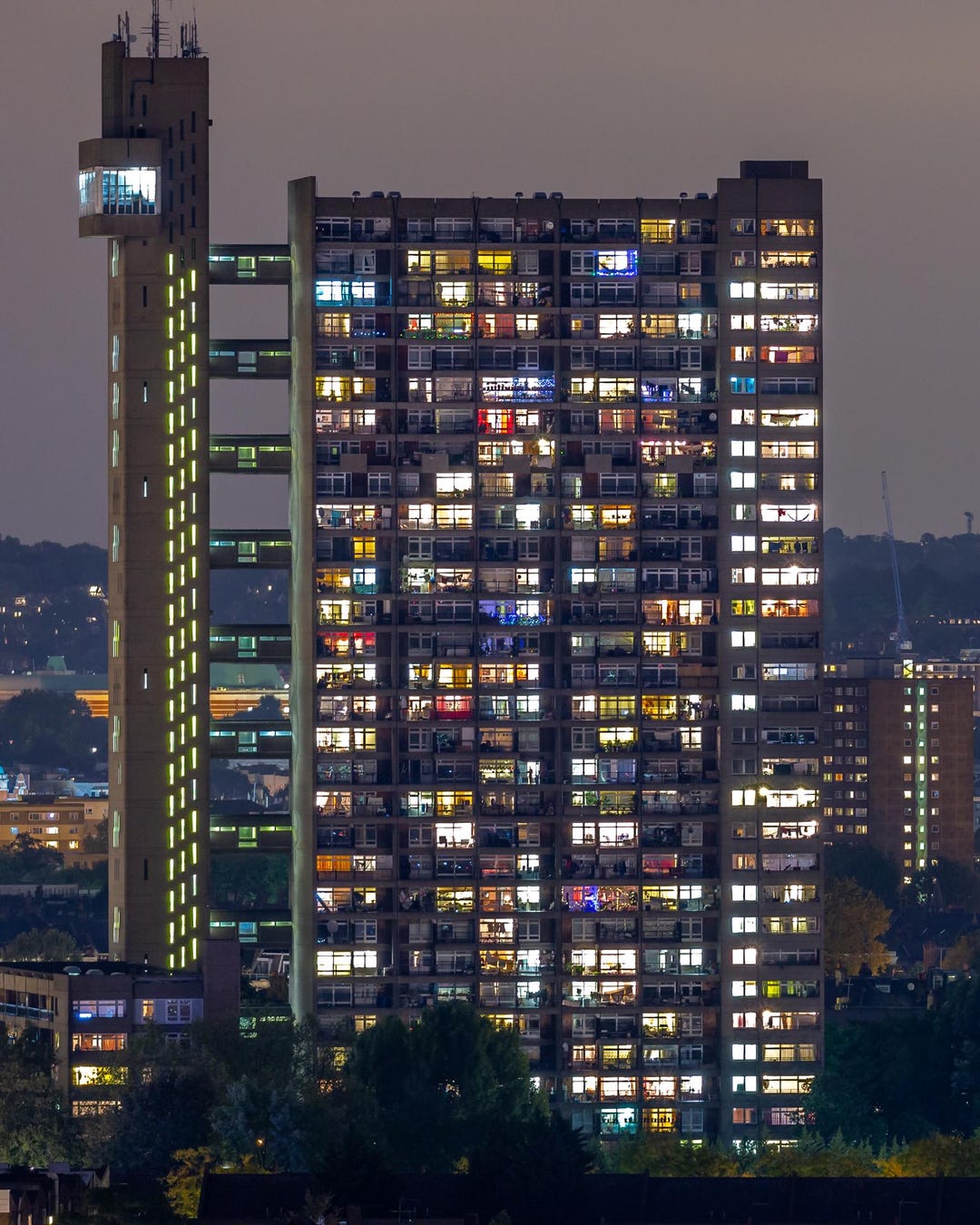 Trellick Tower Nights: A-size Photographic Wall Art Print for the Home ...