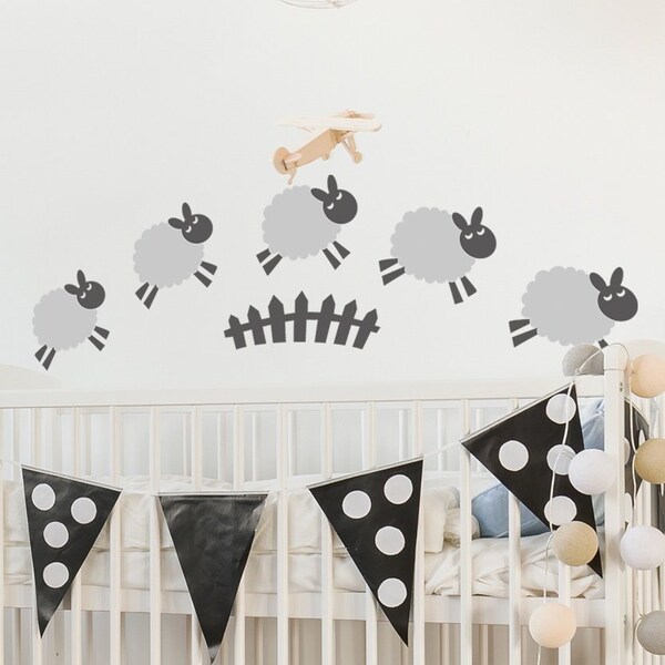 Sheep Wall Decal - Etsy