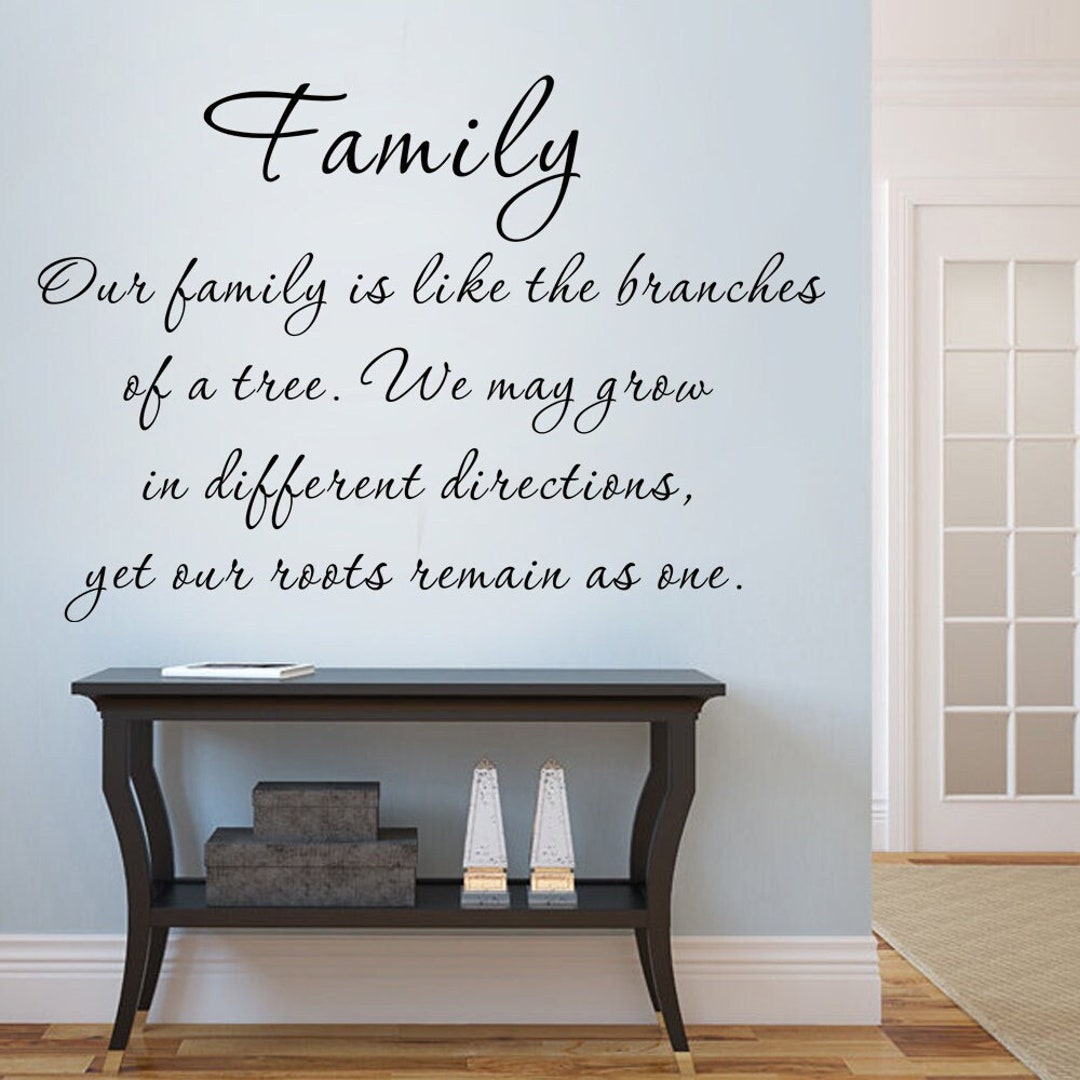 Family is Like the Branches - Family Vinyl Wall Stickers Love Vinyl ...