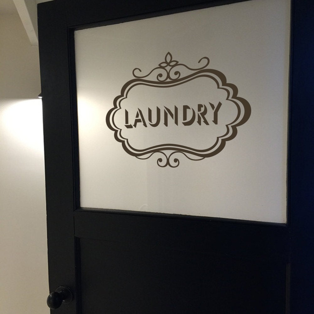 Laundry Vinyl Decal Laundry Room Decal Laundry Door Decal - Etsy