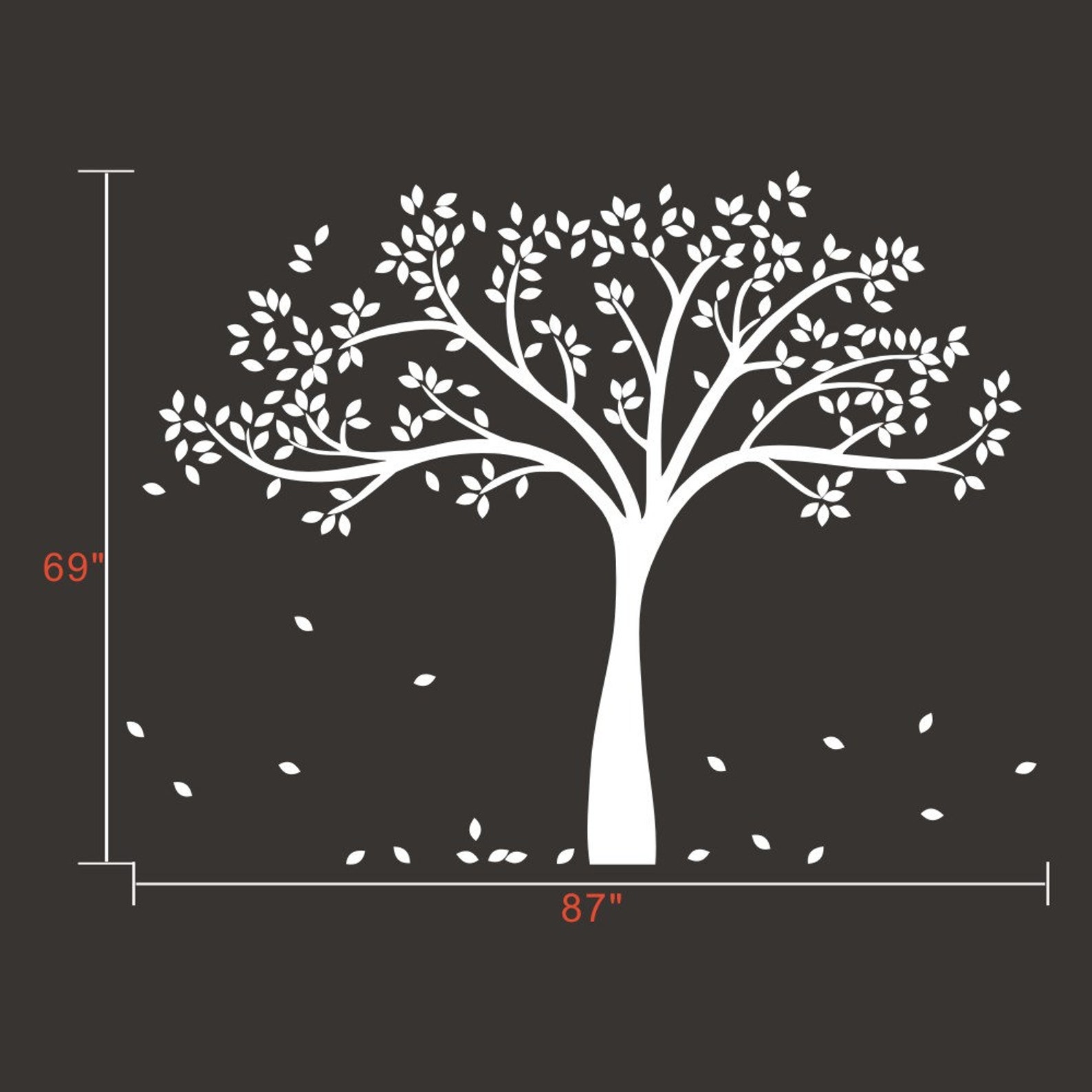 Tree decals Large nursery tree decals stunning tree decals | Etsy