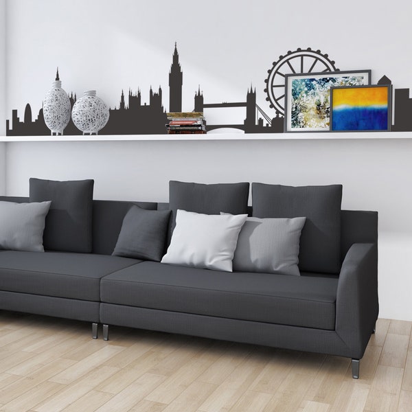Cityscape Wall Decal - Etsy
