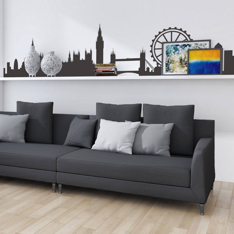 Cityscape Wall Decal - Etsy