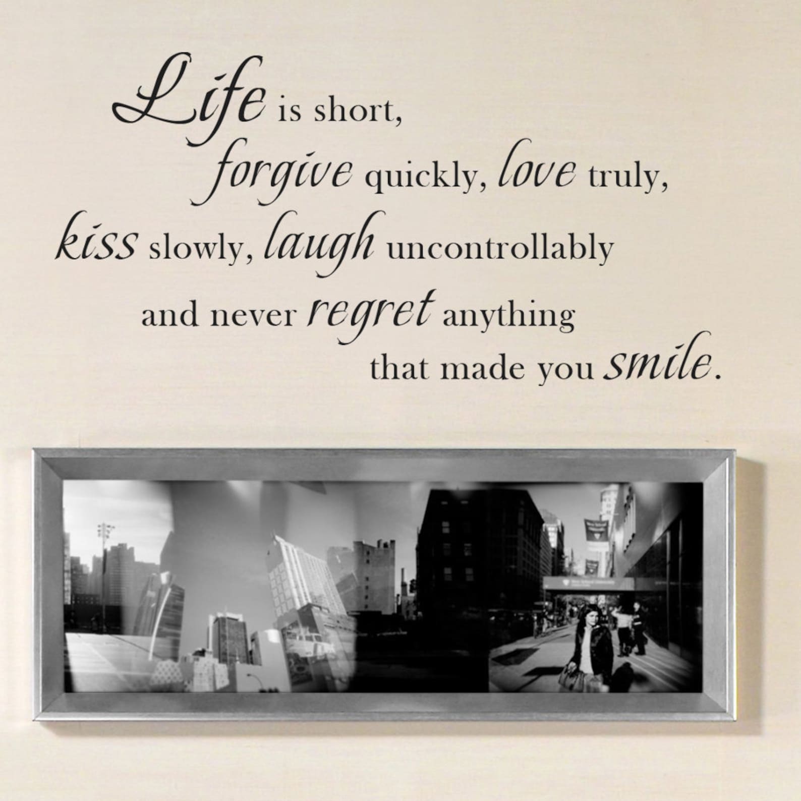 Life Wall Quotes Decal for Living Room Bedroom Great Quotes | Etsy