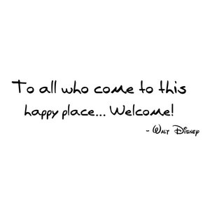 Who Come to This Happy Place Welcome - Vinyl Wall Quotes Baby Wall ...