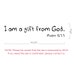Vinyl Wall Word Sticker - I Am a Gift From God Psalm 127:3 - 118 - Etsy
