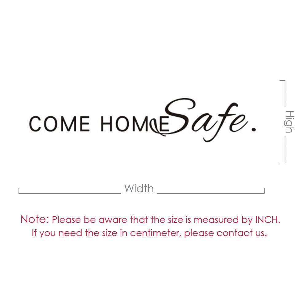 Come Home Safe Decal Vinyl Decal Door Decal Policeman - Etsy