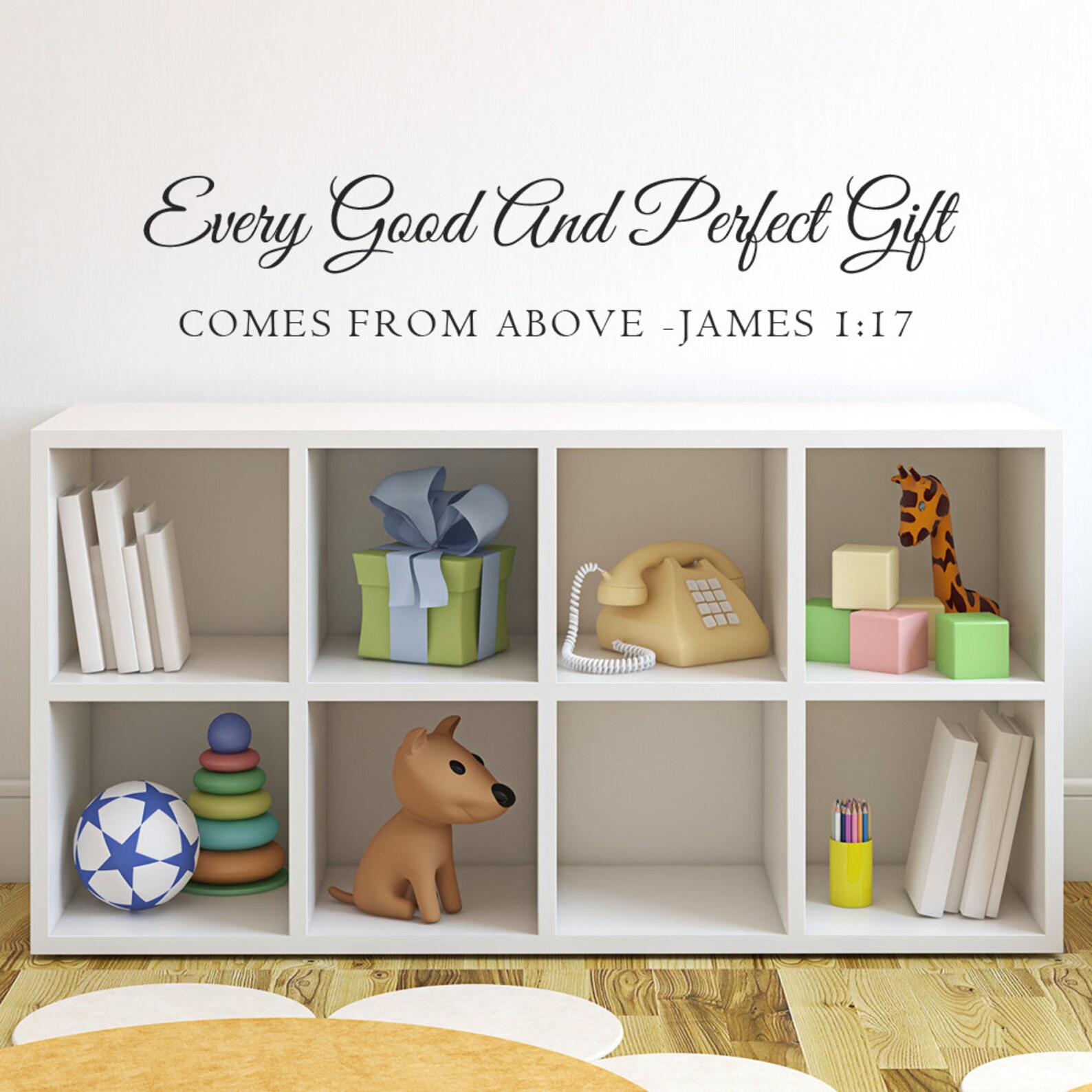 Every Good Gift and Every Perfect Gift - Scripture Vinyl Lettering ...