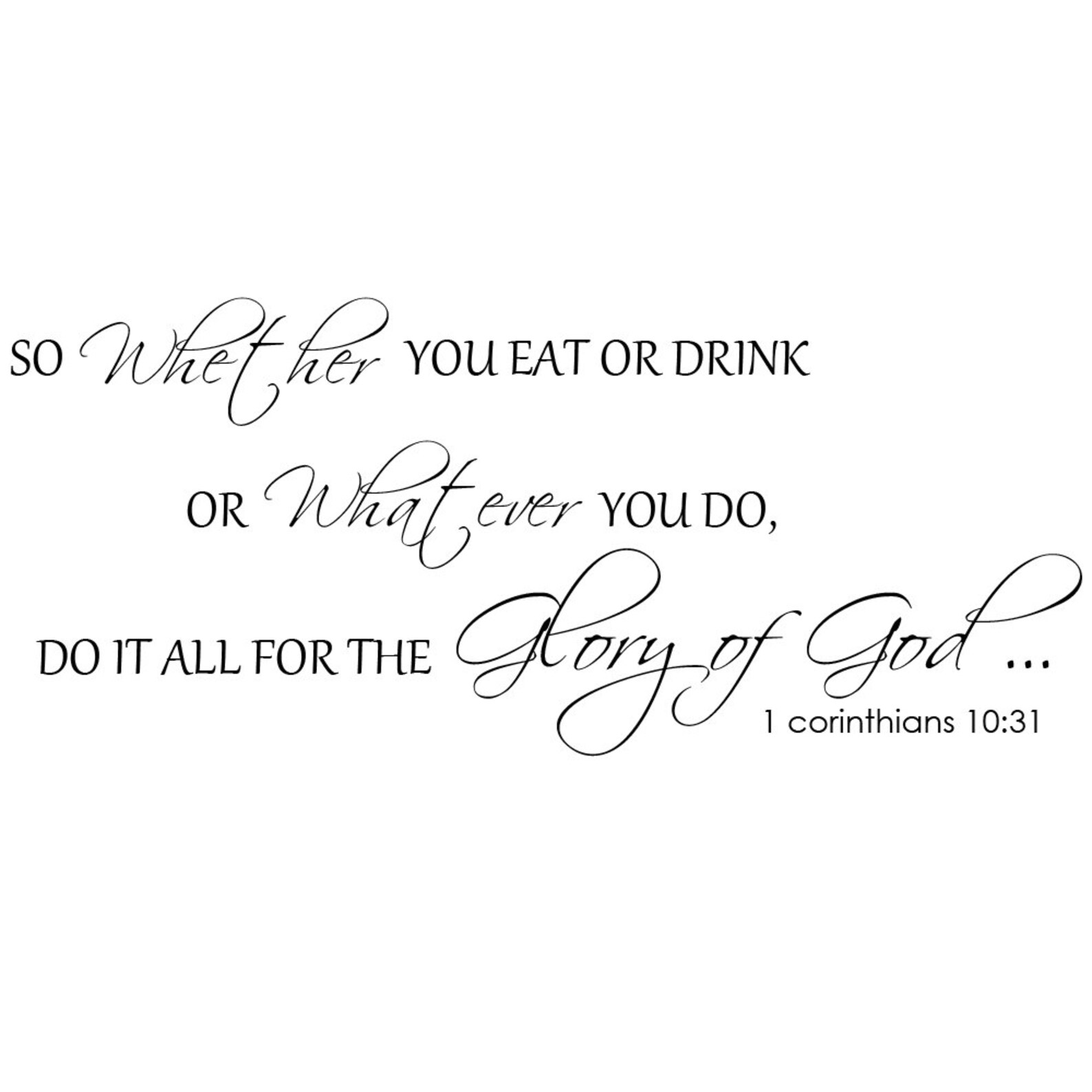 Inspirational Wall Words Bible Wall Quotes Vinyl Wall Decal - Etsy