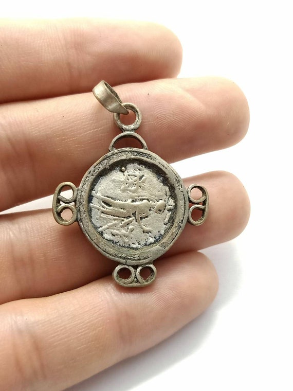 Rare Unique Roman Greek Silver Plated Intaglio Engrav… - Gem