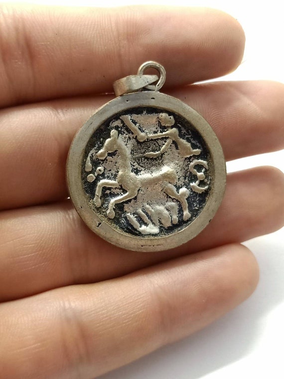 Rare Unique Roman Greek Silver Plated Intaglio Engrav… - Gem